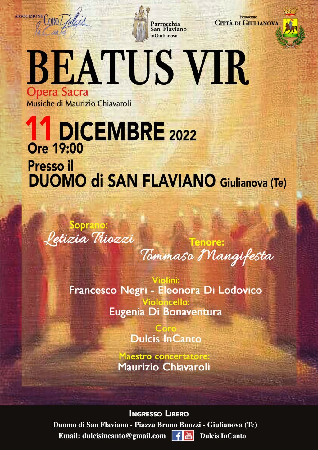 "Beatus Vir" Concerto di musica sacra a cura dell'ass.ne Dulcis Incanto ...
