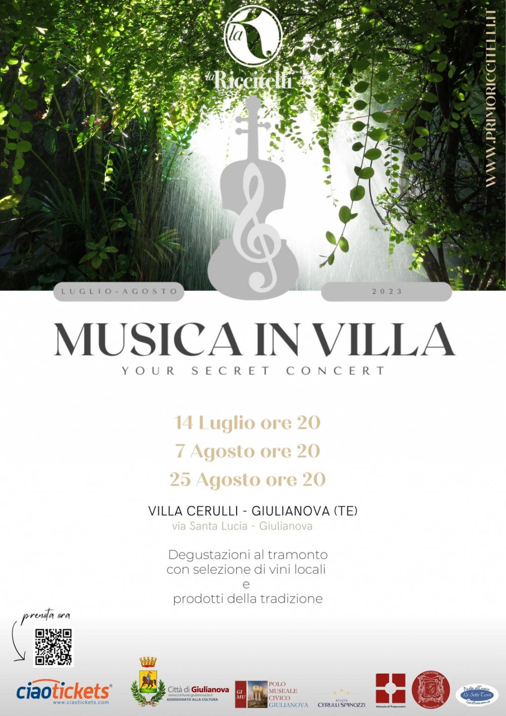 Musica in Villa. Secret Concert e Green Concert - Visit Giulianova